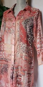 Reba | Tops | Reba Coverup Blouse Medium | Poshmark